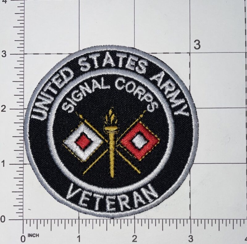 US Army Signal Corps Veteran Patch 3" - Decal Patch - Co