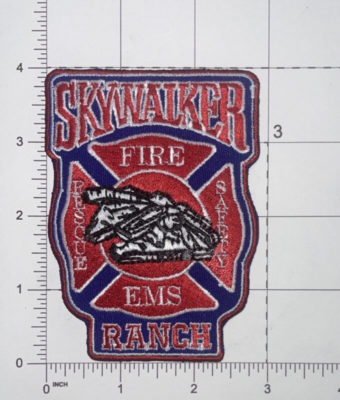 Skywalker Ranch CA Fire Rescue EMS Fire Dept Star Wars Patch - Decal ...