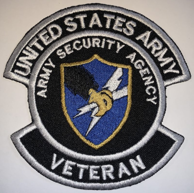 ASA Army Security Agency Veteran Patch - Decal Patch - Co