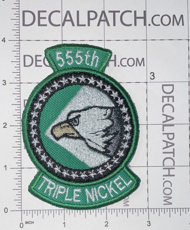 USAF 555th Triple Nickel Patch - Decal Patch - Co