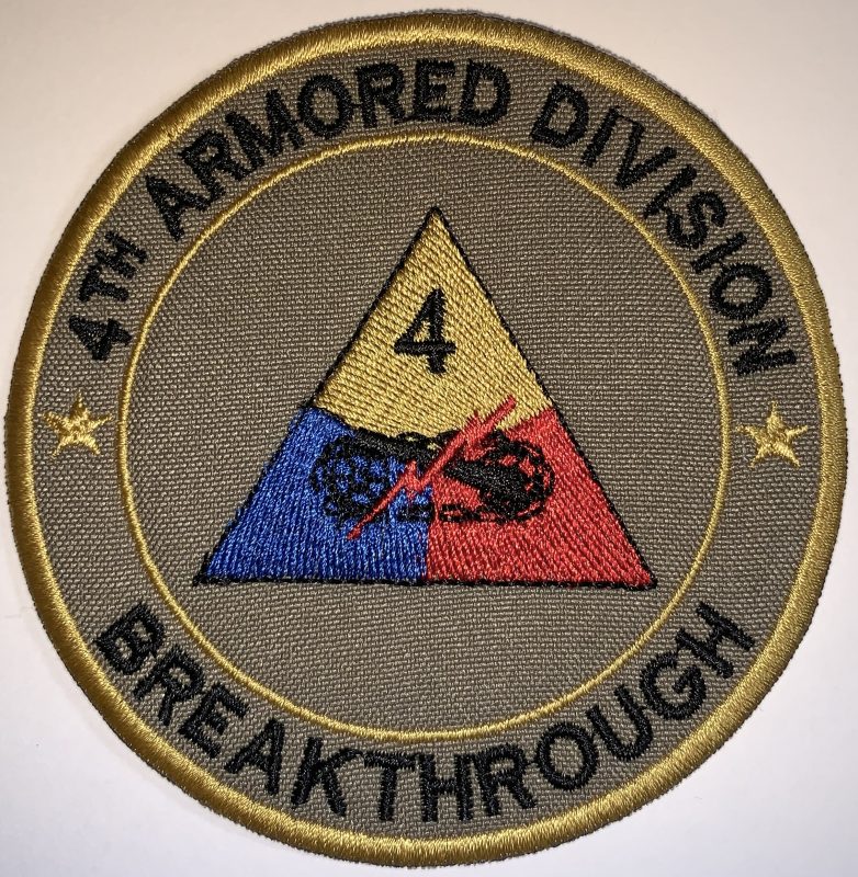 US Army OCP 4th Armored Division Breakthrough Patch - Decal Patch - Co