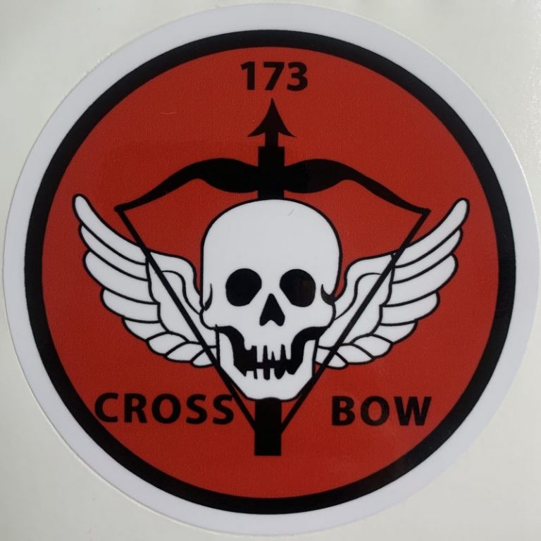 US Army 173rd AHC Assault Helicopter Company Crossbow Sticker - Decal ...