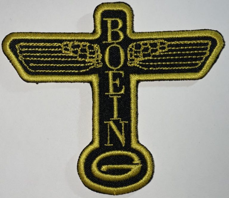 Boeing Totem Logo Patch Yellow - Decal Patch - Co