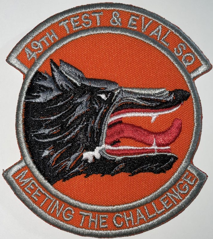 USAF 49th Test & Eval Sq "Meeting The Challenge" Patch - Decal Patch - Co