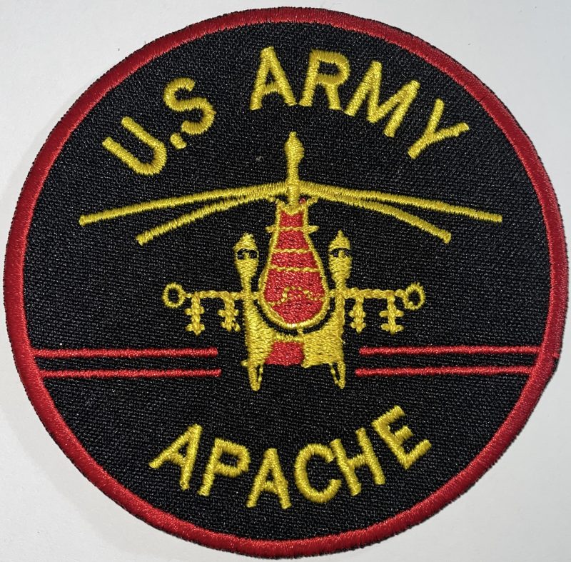 US Army Apache Helicopter Patch - Decal Patch - Co