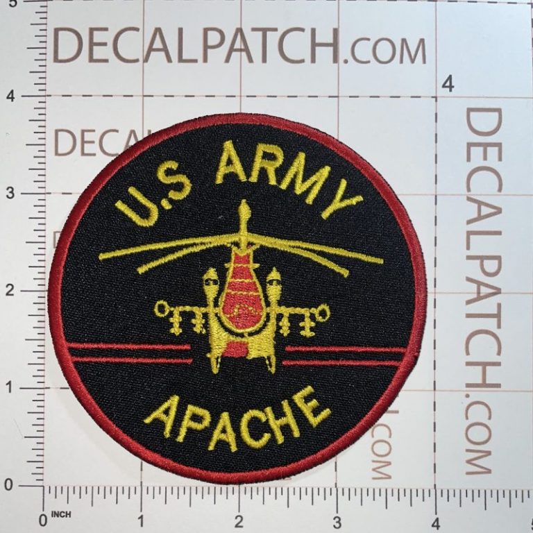 US Army Apache Helicopter Patch - Decal Patch - Co