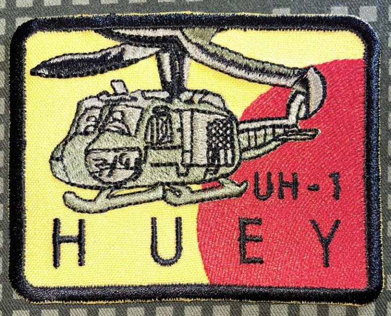 US Army UH-1 Huey Vietnam War Utility Helicopter Patch - Decal Patch - Co