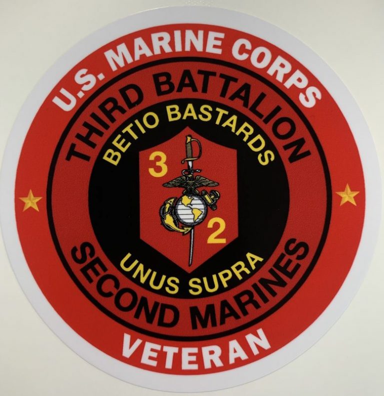 USMC 3rd Battalion 2nd Marines "Betio Bastards Unus Supra" Veteran ...