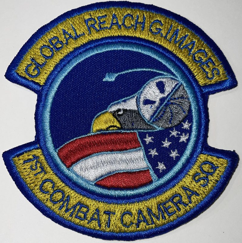 USAF 1st Combat Camera Squadron Global Reach Global Images Patch - Decal Patch - Co