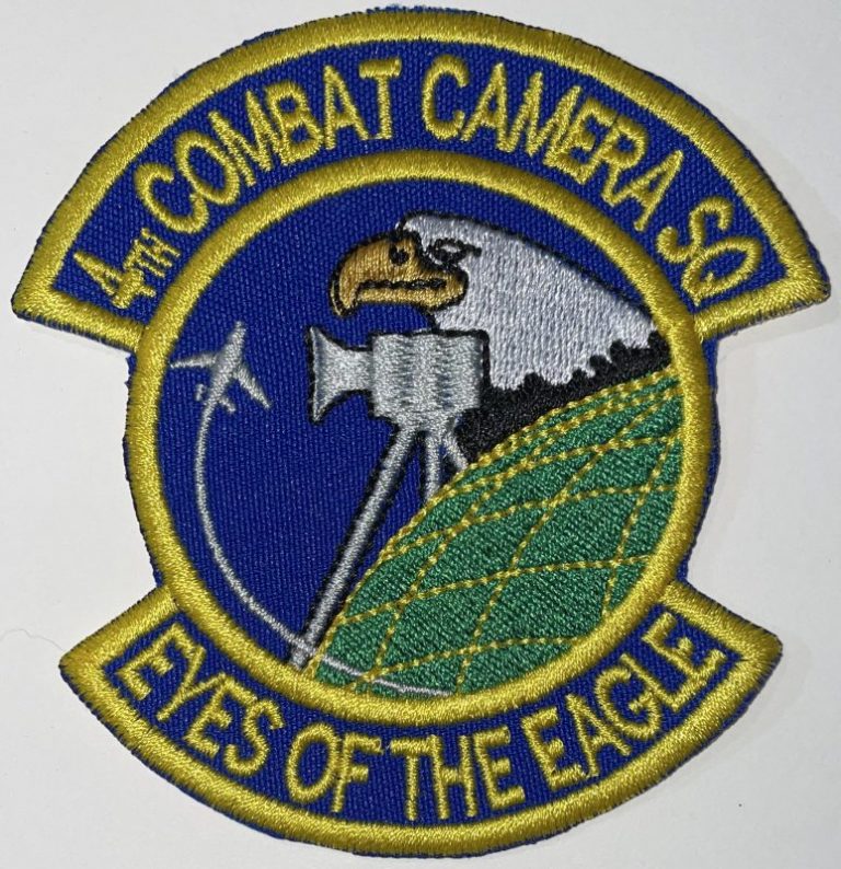 USAF 4th Combat Camera Squadron Eyes of the Eagle Patch - Decal Patch - Co