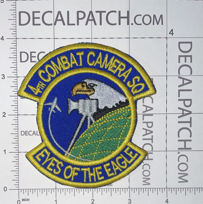 USAF 4th Combat Camera Squadron Eyes of the Eagle Patch - Decal Patch - Co