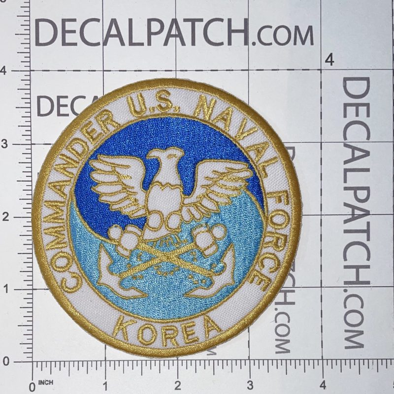 USN Commander US Naval Force Korea Patch - Decal Patch - Co