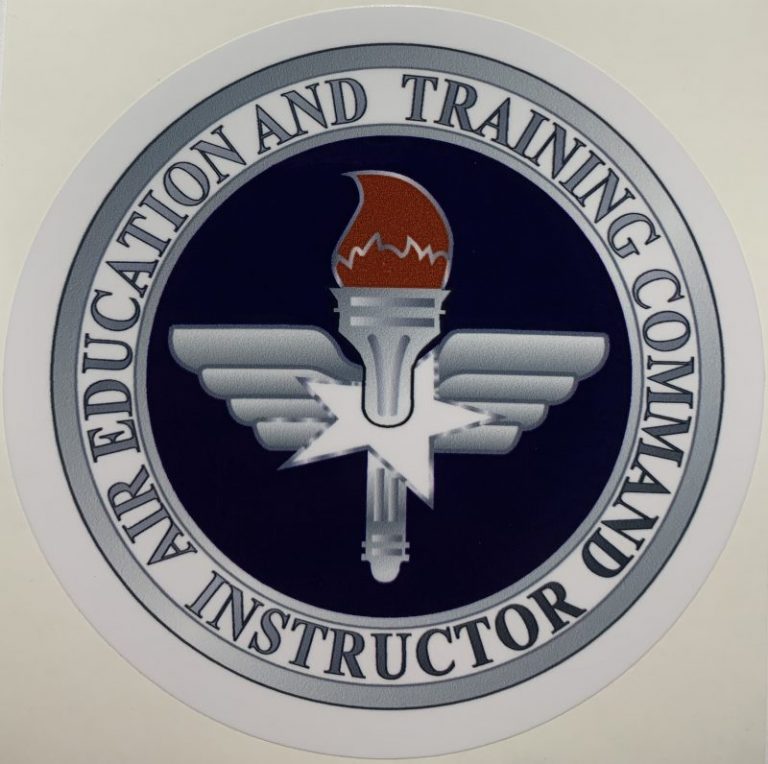 USAF Air Education and Training Command Instructor Sticker - Decal ...