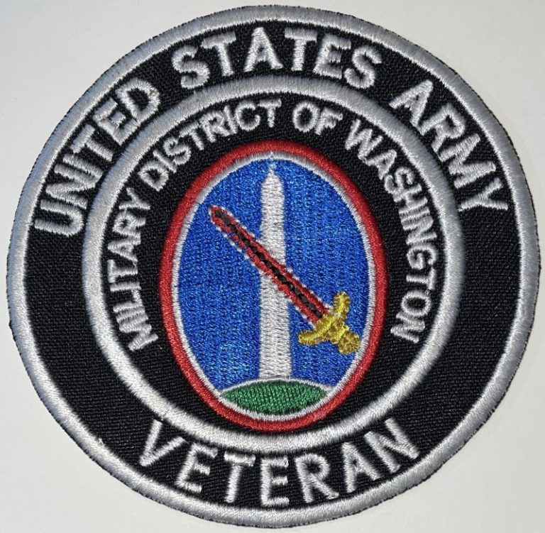 US Army Military District of Washington Veteran Patch - Decal Patch - Co