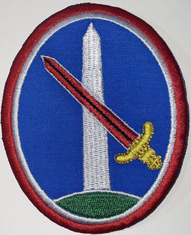 US Army Military District of Washington Patch - Decal Patch - Co