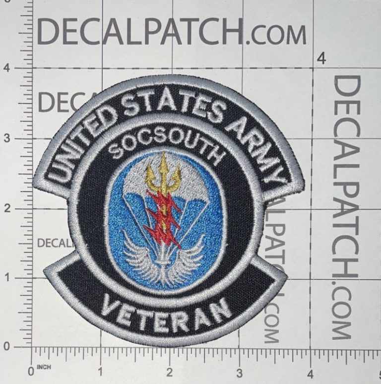 US Army SOCSOUTH Special Operations Command South Veteran Patch - Decal ...