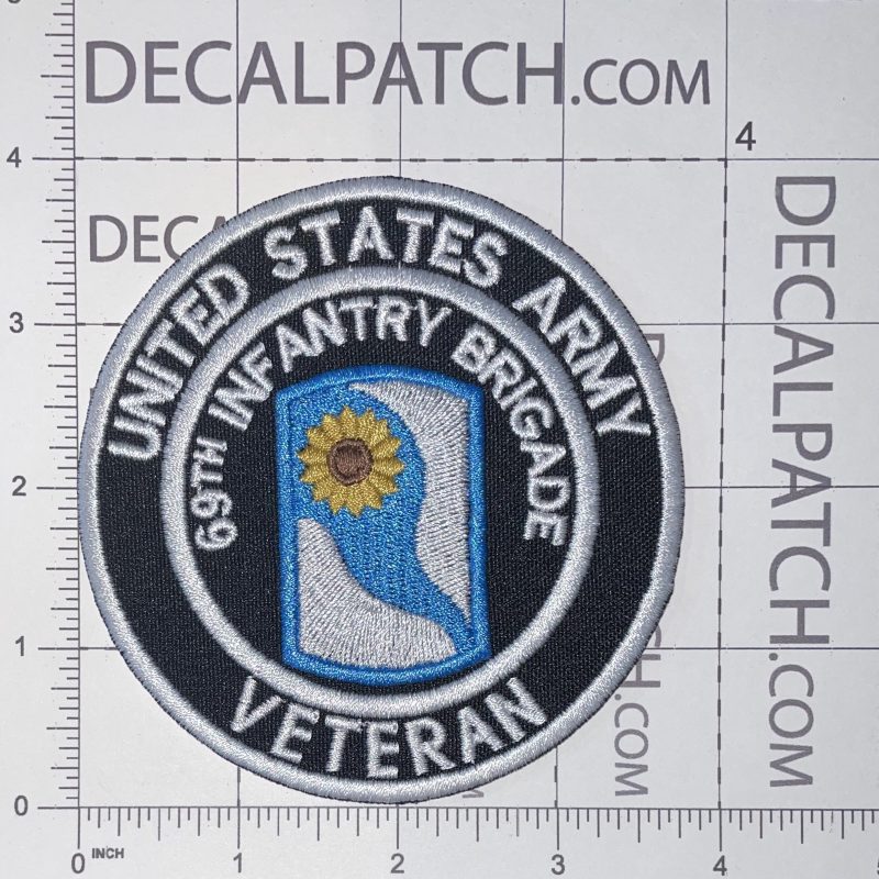 US Army 69th Infantry Brigade Veteran Patch - Decal Patch - Co