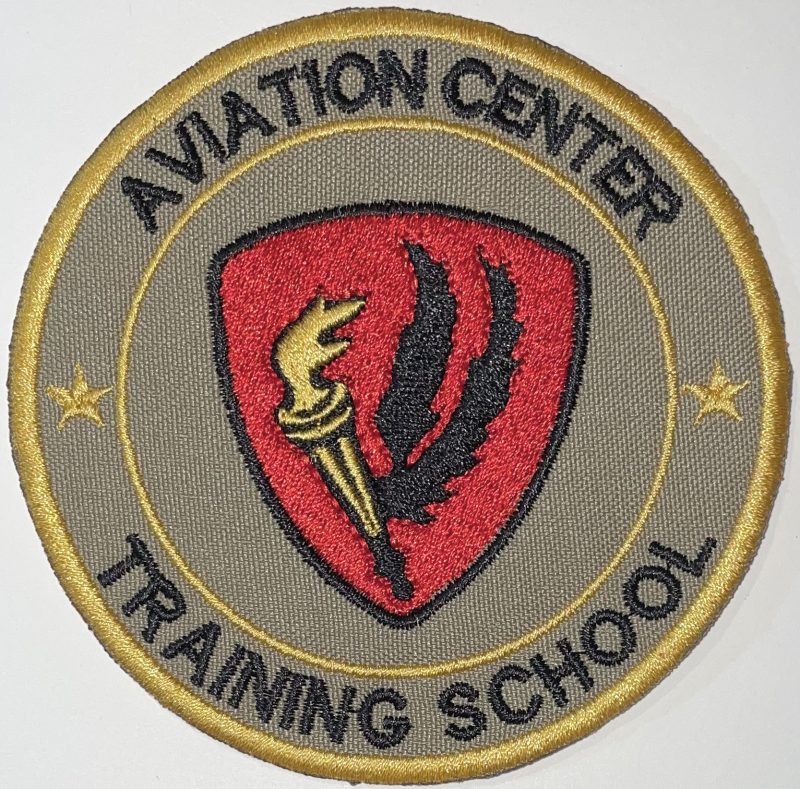 US Army OCP Aviation Center "Training School" Patch - Decal Patch - Co