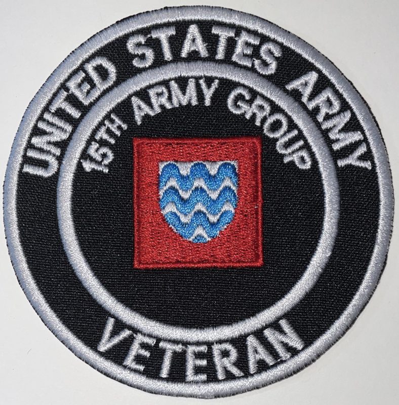 US Army 15th Army Group Veteran Patch - Decal Patch - Co