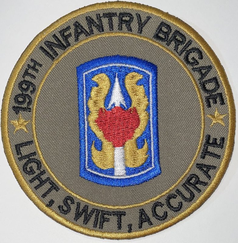 Us Army 199th Infantry Brigade "Light, Swift, Accurate" Patch - Decal ...