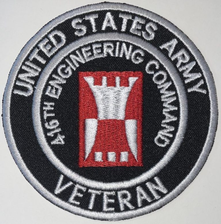 US Army 416th Engineer Command Veteran Patch - Decal Patch - Co
