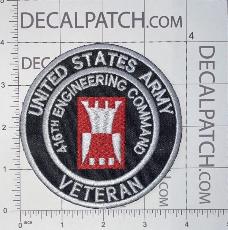 US Army 416th Engineer Command Veteran Patch - Decal Patch - Co
