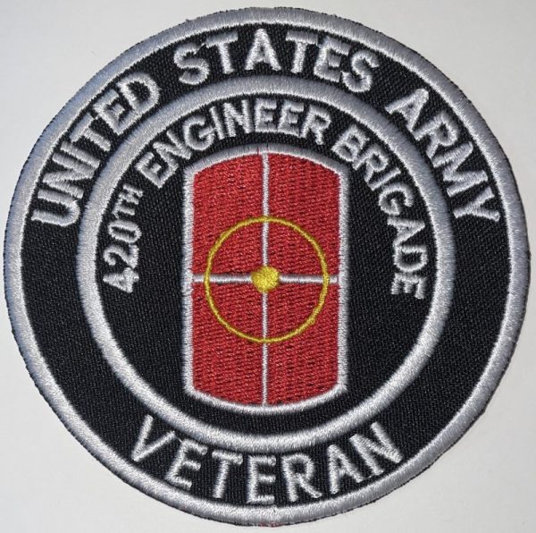 US Army 420th Engineer Brigade Veteran Patch - Decal Patch - Co