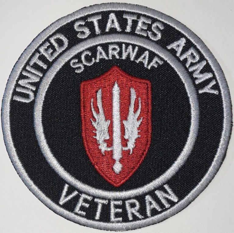 US Army Scarwaf Veteran Patch - Decal Patch - Co