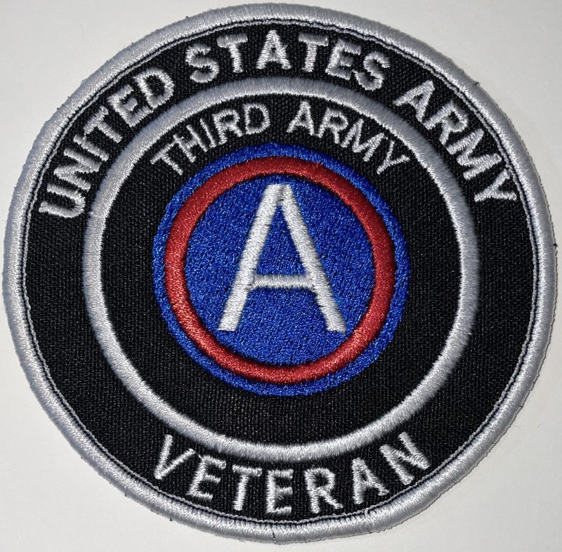US Army Third Army Veteran Patch - Decal Patch - Co