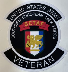 US Army SETAF Southern European Task Force Veteran Sticker - Decal ...
