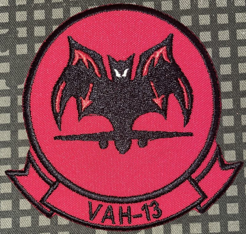 USN VAH-13 Bats Heavy Attack Squadron Patch - Decal Patch - Co
