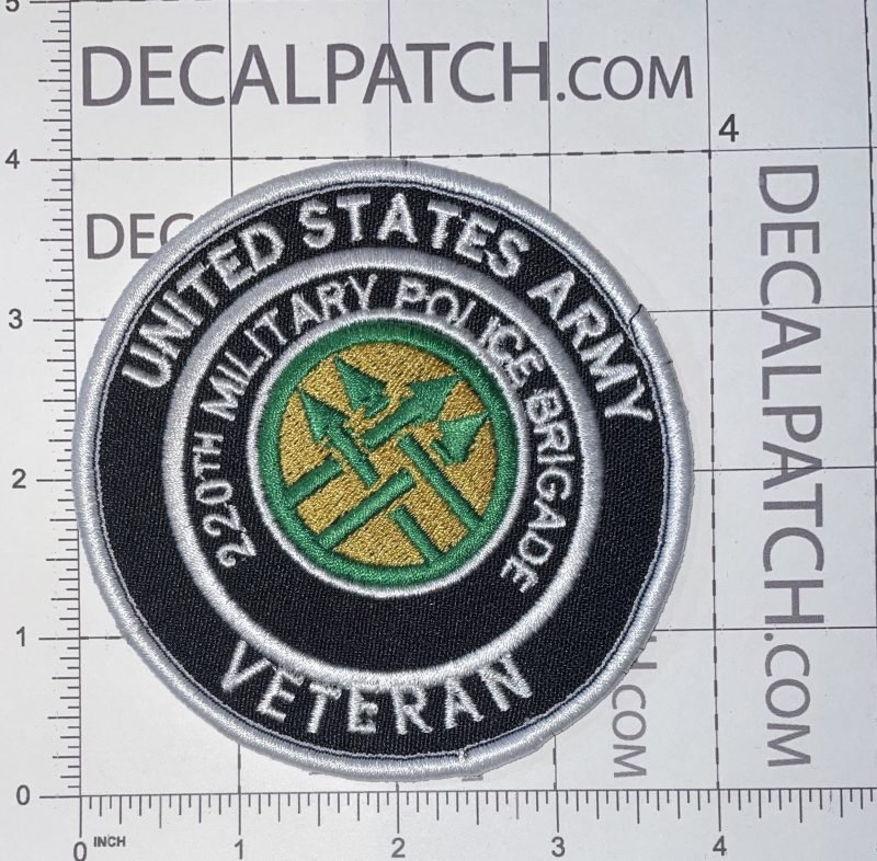 US Army 220th Military Police Brigade Veteran Patch - Decal Patch - Co