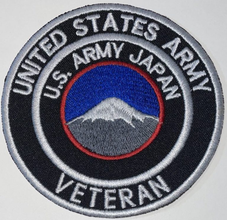 US Army - US Army Japan Veteran Patch - Decal Patch - Co