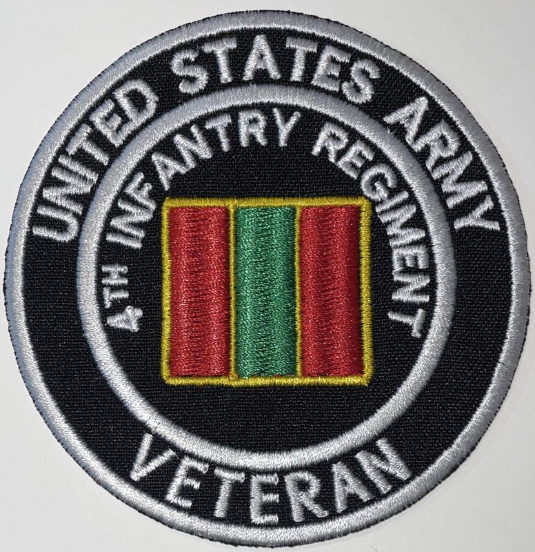 US Army 4th Infantry Regiment Veteran Patch - Decal Patch - Co