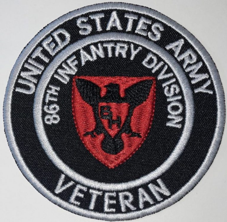 US Army 86th Infantry Division Veteran Patch - Decal Patch - Co