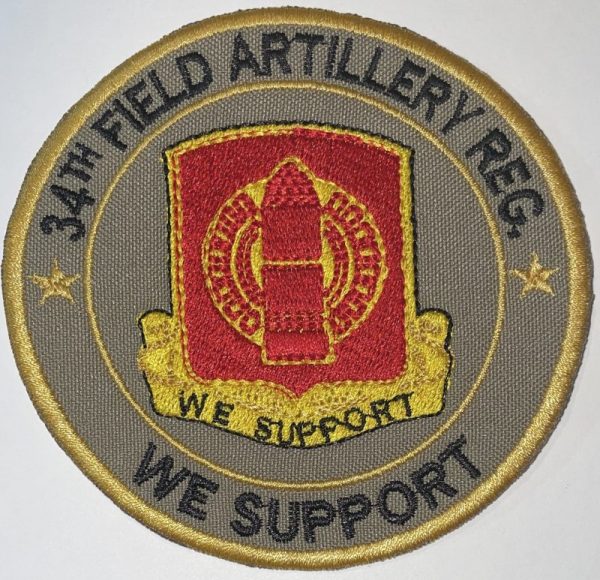 US Army OCP 34th Field Artillery Regiment "We Support" Patch - Decal ...