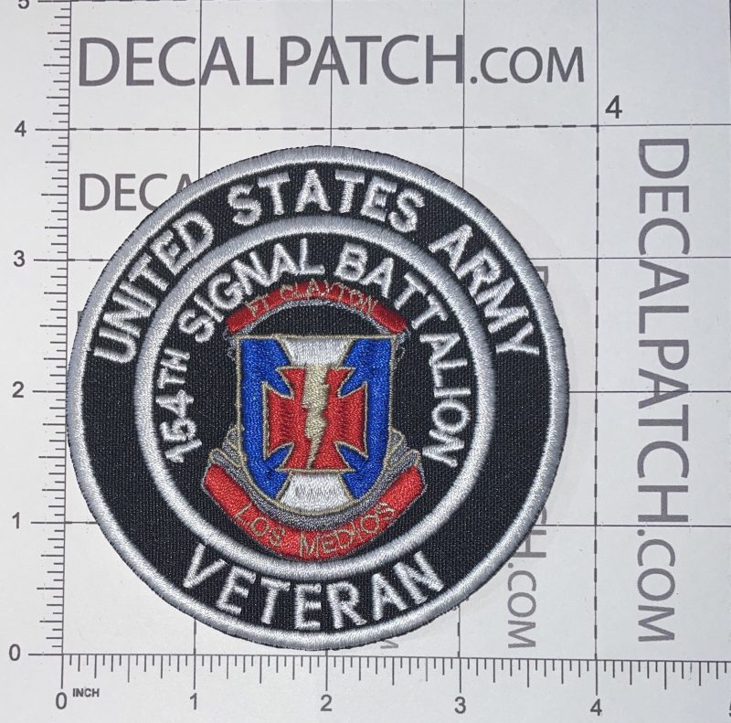 US Army 154th Signal Battalion Los Medios Veteran Patch - Decal Patch - Co