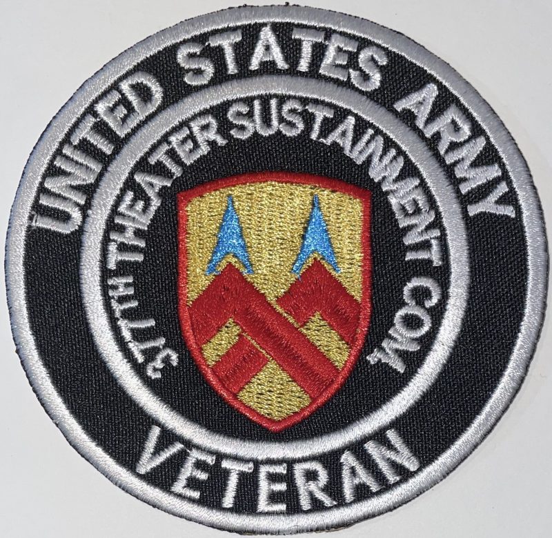 US Army 377th Theater Sustainment Command Veteran Patch - Decal Patch - Co