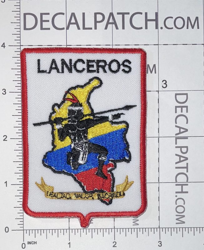 Colombian Army Lanceros Curso Lealtad Valor Sacrificio Patch - Decal ...