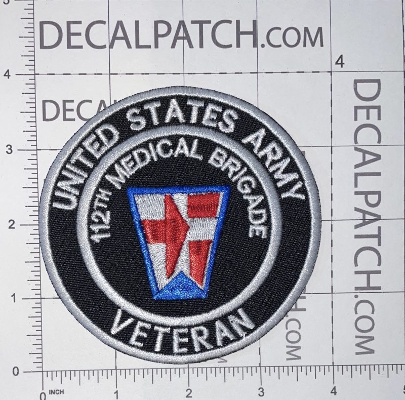 US Army 112th Medical Brigade Veteran Patch - Decal Patch - Co