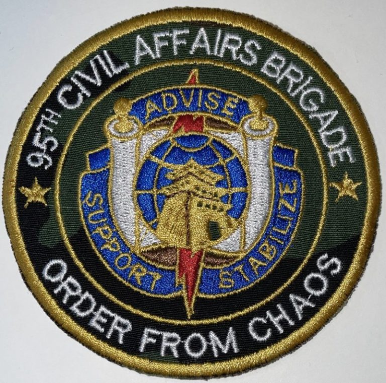 US Army 95th Civil Affairs Brigade "Order from Chaos" Patch - Decal ...