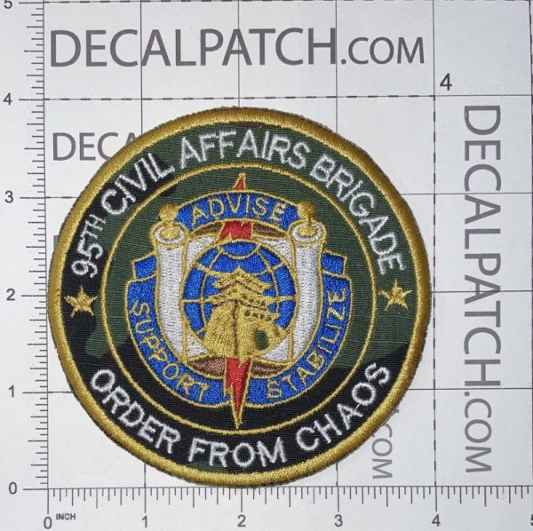 US Army 95th Civil Affairs Brigade "Order from Chaos" Patch - Decal ...