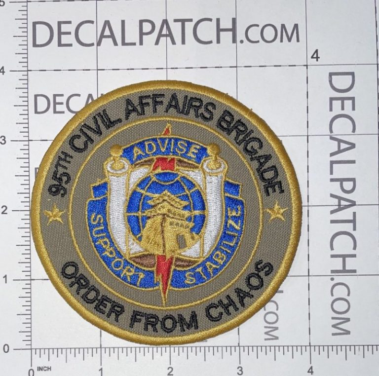US Army 95th Civil Affairs Brigade "Order from Chaos" Patch - Decal ...