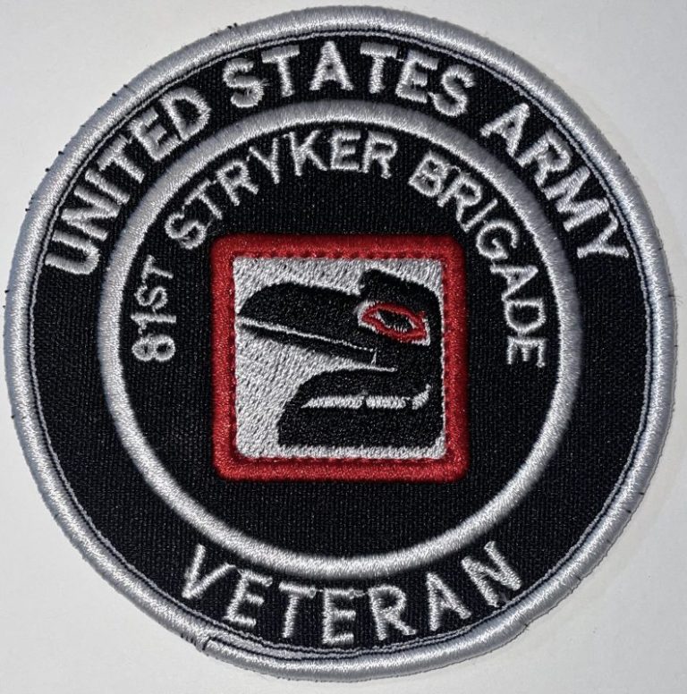 US Army 81st Stryker Brigade Veteran Patch - Decal Patch - Co
