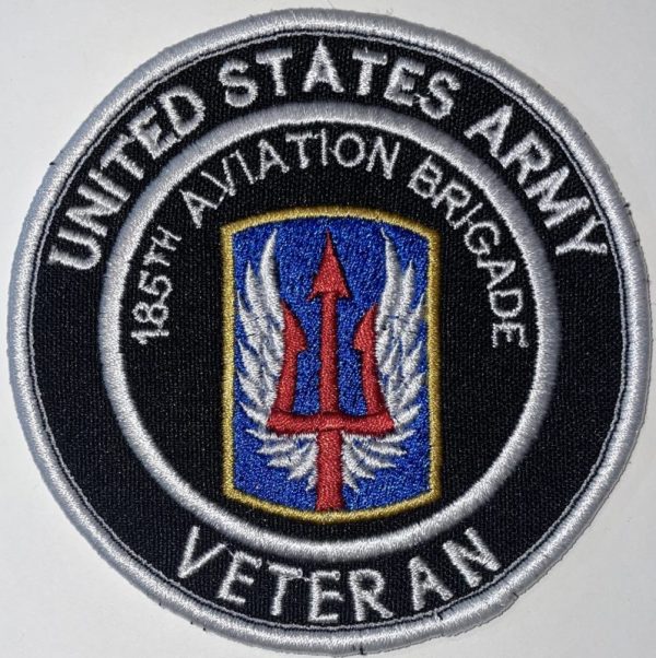 US Army 185th Aviation Brigade Veteran Patch - Decal Patch - Co