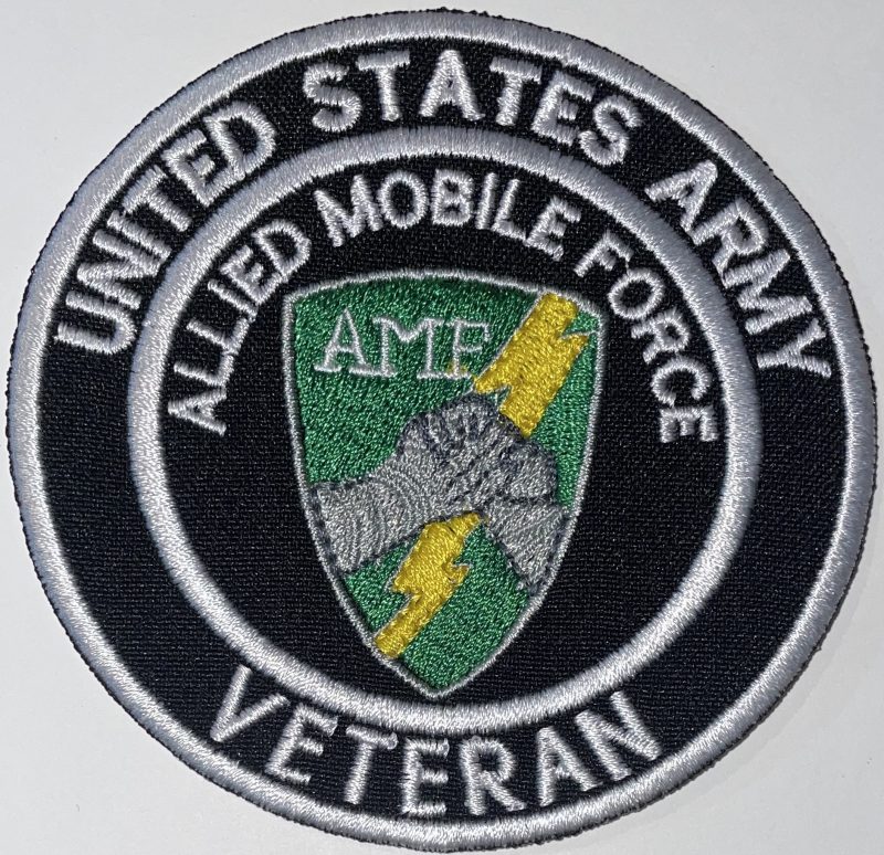 US Army Allied Mobile Force Veteran Patch - Decal Patch - Co