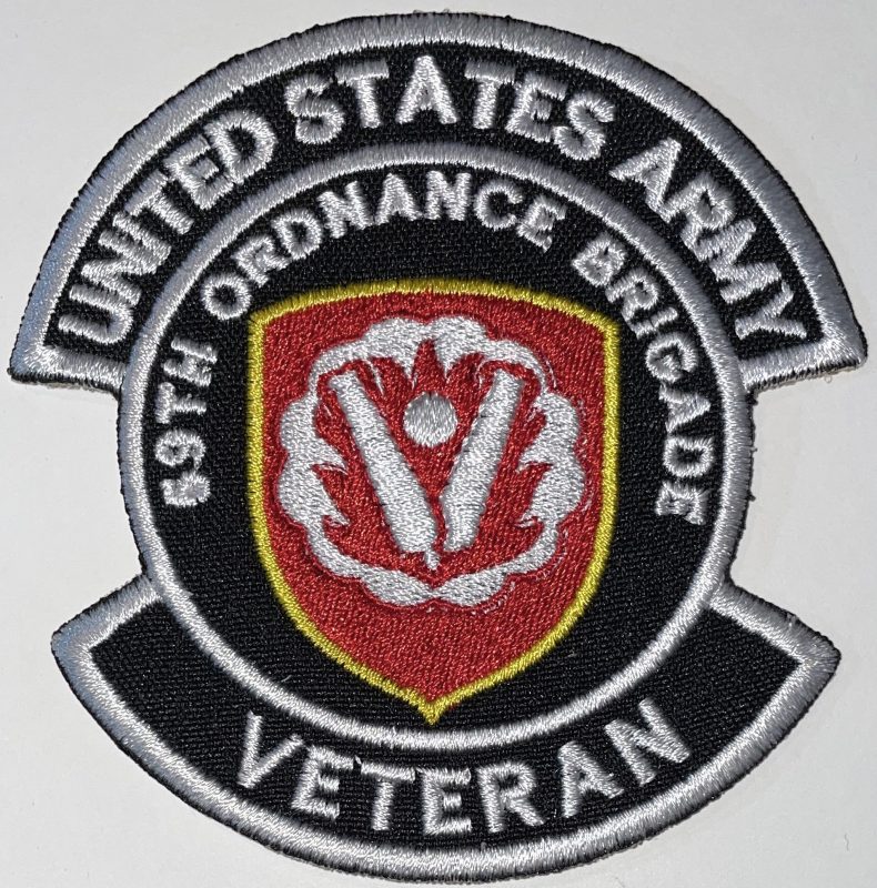 US Army 59th Ordnance Brigade Veteran Patch - Decal Patch - Co