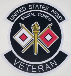 US Army Signal Corps Veteran Sticker - Decal Patch - Co