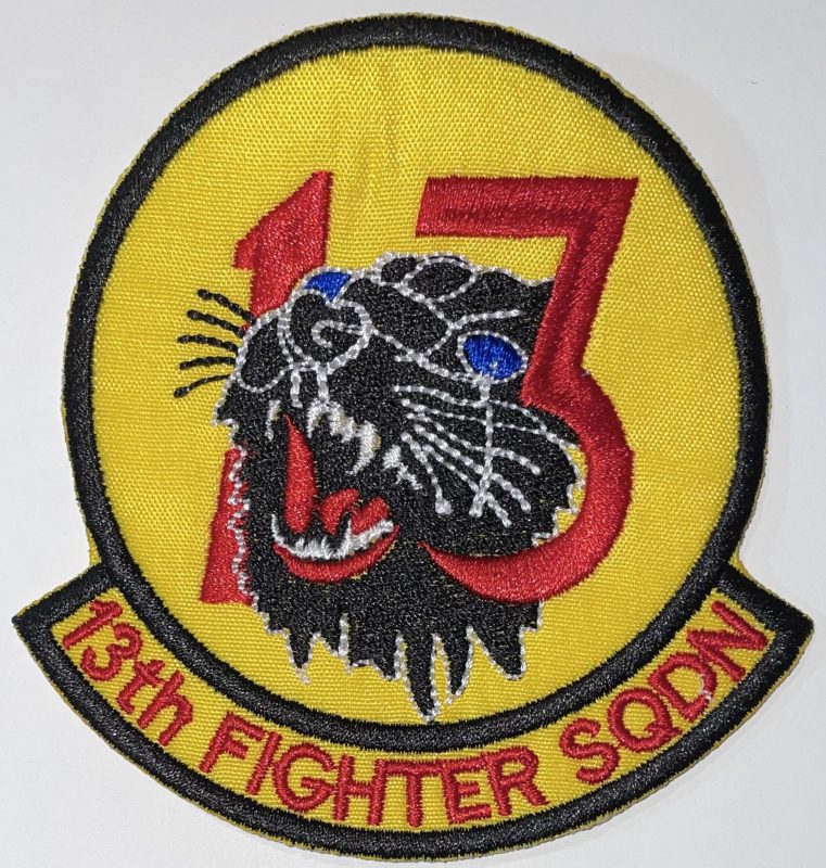 USAF 13th Fighter Squadron Patch - Decal Patch - Co