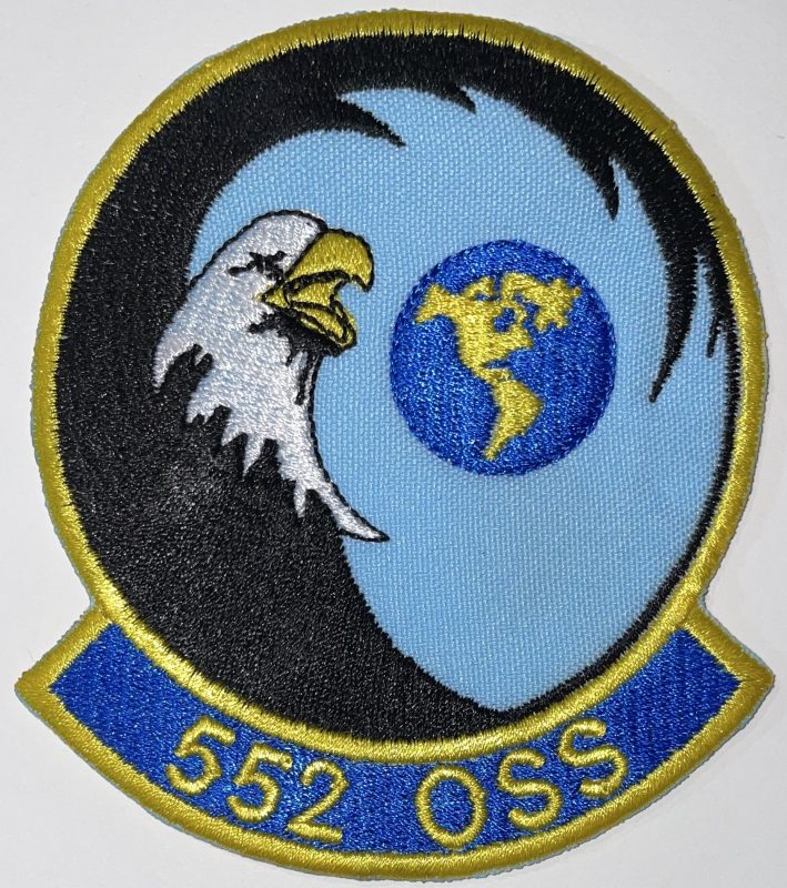 USAF 552nd OSS Operations Support Squadron Patch - Decal Patch - Co